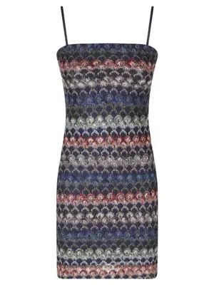Missoni Bustier Mini Dress With Lace Motif - Black