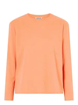 Auralee Long-sleeved T-shirt - Orange