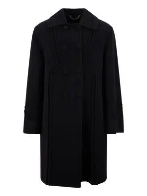 Ermanno Scervino Wool Coat - Black