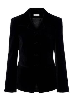 RÓHE Single-breasted Cotton Velvet Blazer - No