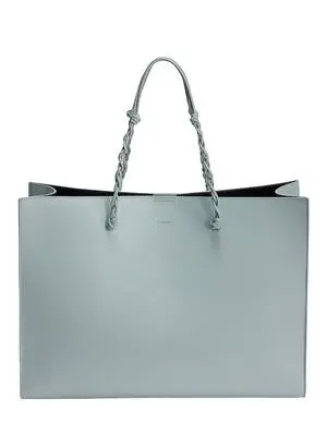JIL SANDER Tangle Large Leather Shopper Tote - Jade