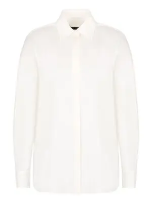 Giorgio Armani Charmeuse Shirt - White