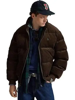 Polo Ralph Lauren The Wyoming Cotton Corduroy Down Jacket - Dark Beech