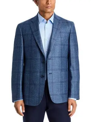 Bloomingdale'S Loro Piana Plaid Wool, Silk & Cashmere Check Sport Coat Exclusive - Blue