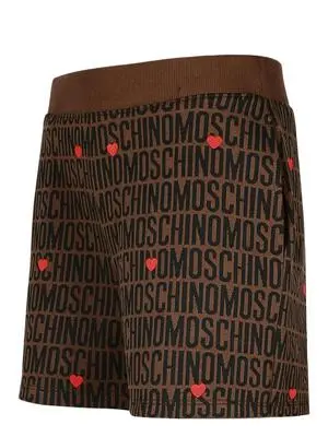 Moschino Patterned Thigh-length Shorts - Black