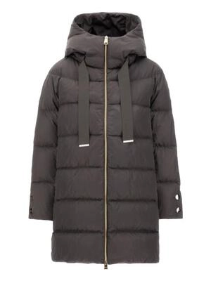Herno Drawstring Hood Down Jacket - Black