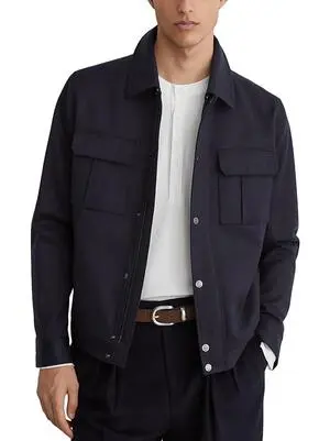 REISS Americas Twill Jacket - Navy