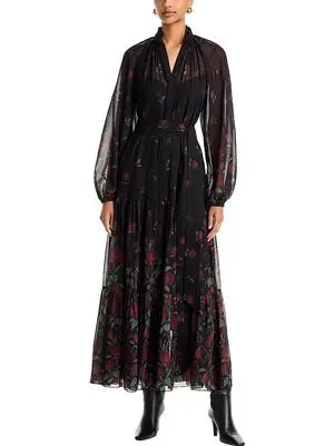 Kobi Halperin Robin Printed Maxi Dress - Garnet Multi