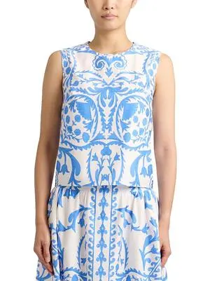 CARTOLINA Linda Printed Top Provence Blue