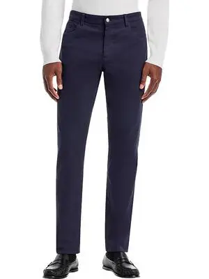 Canali Regular Fit Five Pocket Pants - Navy