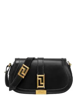 Versace Greca Goddess Mini Shoulder Bag - Black