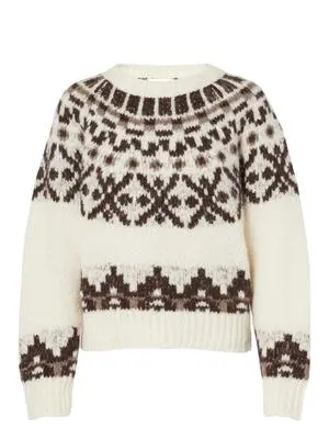 FRAME Ribbed Crewneck Sweater - White