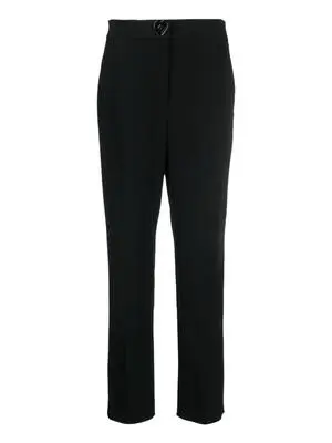 Moschino High-waisted Wide-leg Trousers - Black