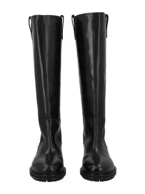 AEYDĒ Aeyde Women's 100% Calf Leather Boots Made In Italy