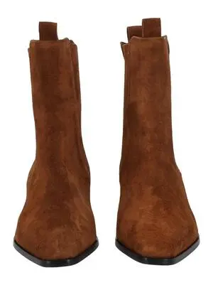 AeydĒ 100% Cow Suede Leather Boots - Brown