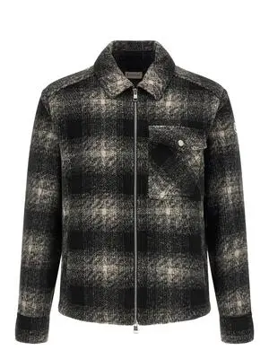 MONCLER Moncler Plaid Zip-Front Shirt Jacket