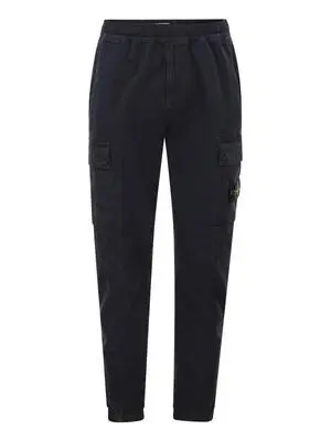 Stone Island Stone Island Men's Stone-Effect Utility Trousers Navyblue