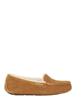 UGG Ansley Leather Mini Slipper Loafers For - Beige