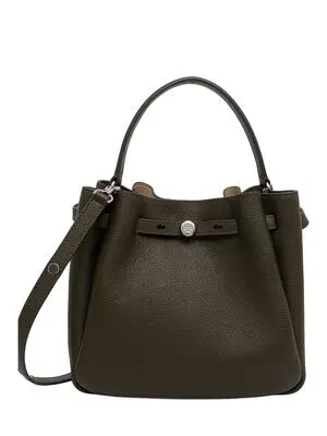 Tory Burch Tory Burch Romy Bucket Handbag In 100% Cow Leather Leccio