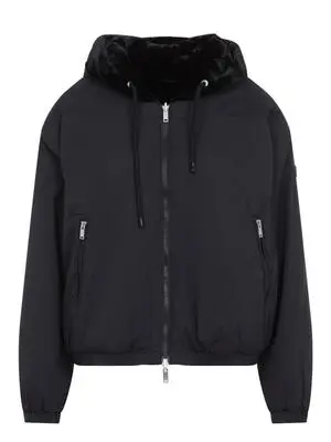 Moose Knuckles Eaton Bunny Faux Fur Jacket For - Black