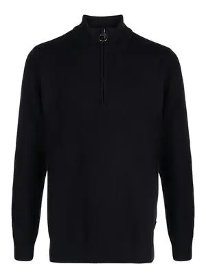 Barbour 100% Wool Crewneck Sweater - Navy