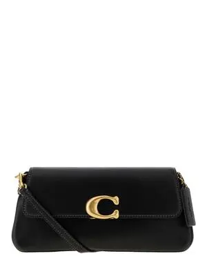 COACH NEW YORK Calf Leather Jet Shoulder Handbag, 25 Cm Width - Black