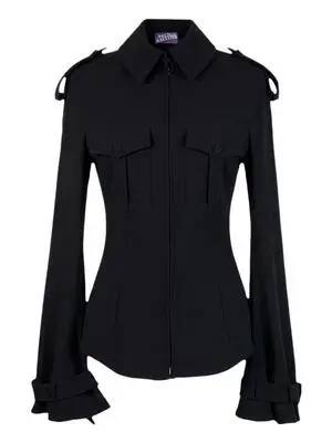JEAN PAUL GAULTIER Military Shirt With Trench-inspired Details - Black