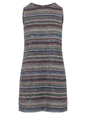 Missoni Inspired Caperdoni Mini Short Dress - Multicolour
