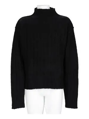 Rick Owens Rick Owens Men's Ribbed Sweatshirt Sweater Black