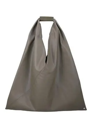 MAISON MARGIELA Japanese Origami-style Leather-effect Mini Handbag With Snap-adjustable Shape - Verde
