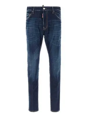 Dsquared2 Cotton Blend Jeans - Blue