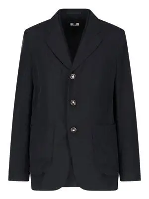 Comme Des Garçons Tailored Single-breasted Wool Blazer - Black