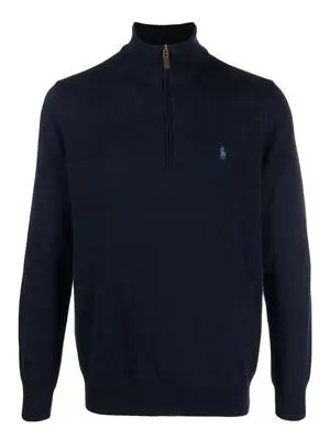 Polo Ralph Lauren Polo Ralph Lauren Men's Long-Sleeve Half-Zip Pullover Sweater Blu