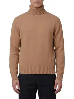 AMI Ami Paris Men's Tonal Logo Turtleneck Sweater