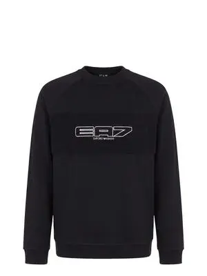 EA7 Ea7 Logo-Print Fleece Sweatshirt
