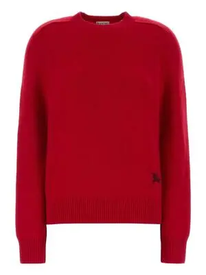 Burberry Stretch Cashmere Blend Sweater - Red