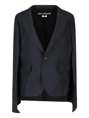 Junya Watanabe Tailored Single-breasted Blazer - Grey