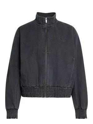 Adidas Stadium Washed Denim Loose Fit Jacket Asia Sizing - Black