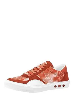 LOUIS VUITTON Ollie Sneakers 'orange Tie Dye Style Monogram - Orange/white