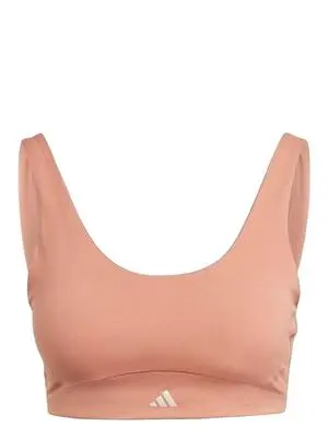 Adidas Coreflow Luxe Studio Medium-support Bra Asia Sizing - Brown