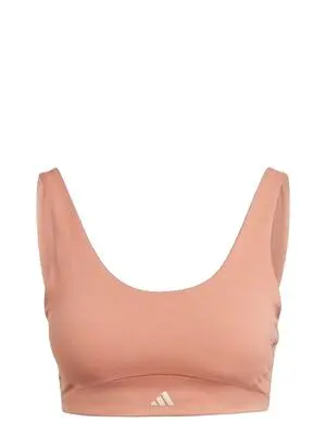 Adidas Coreflow Luxe Studio Medium-support Bra Asia Sizing - Brown