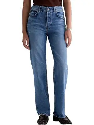 Ag Sydney High Waist Straight Leg Jeans - Echo