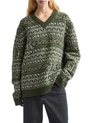 JULIE KEGELS Kair Fair Isle Wool Sweater
