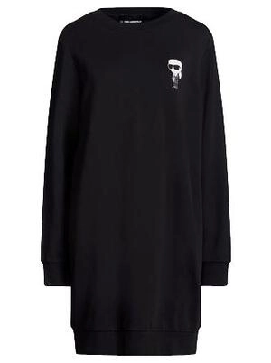 Karl Lagerfeld Mini Dress Size Cotton - Black