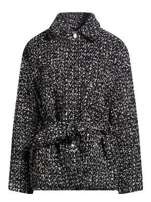 Maje Jacket Size Cotton, Wool, Synthetic Fibers, Acrylic - Black