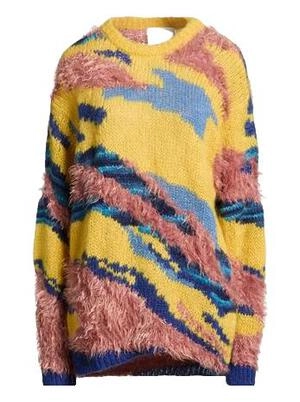 Koché Sweater Slate Size Polyamide, Mohair Wool, Acrylic, Wool, Metal Fiber - Yellow