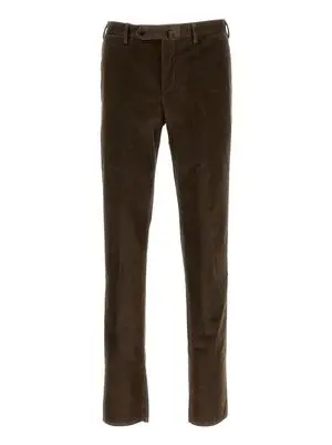 PT TORINO PANTALONI IN VELLUTO A COSTINE Beige