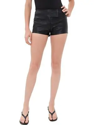 Lioness Merci Faux Leather Shorts - Dusk