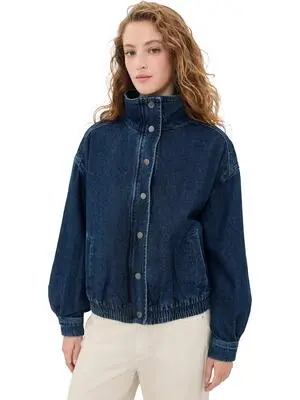 DAZE Phantom Funnel Neck Jacket - Rush