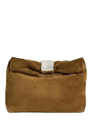 Staud Cuff Clutch - Cigar